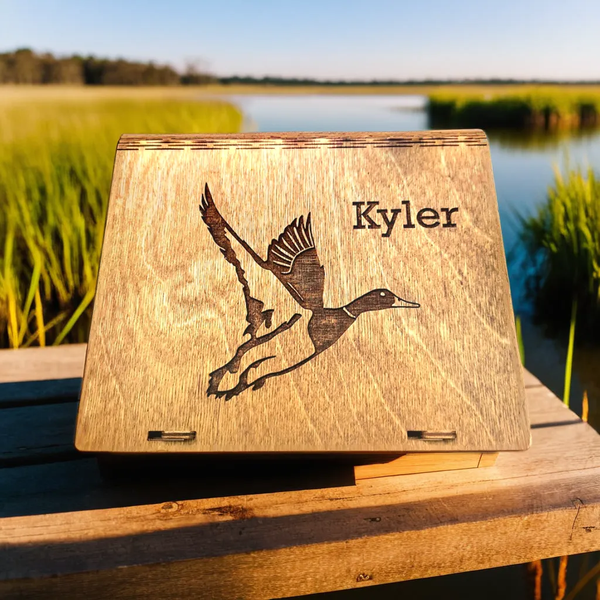 Personalized Duck Call Box – Engraved Elegance
